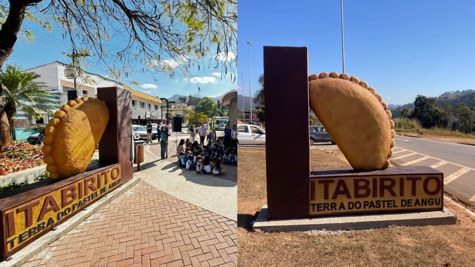 Monumentos em homenagem ao pastel de angu são instalados em Itabirito ...